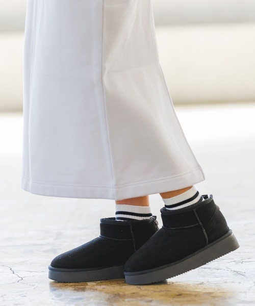 ブーツ 厚底フェイクムートンミニブーツ レディース : 76082000 : ZOZOTOWN Yahoo!店 - 通販 - Yahoo!ショッピング