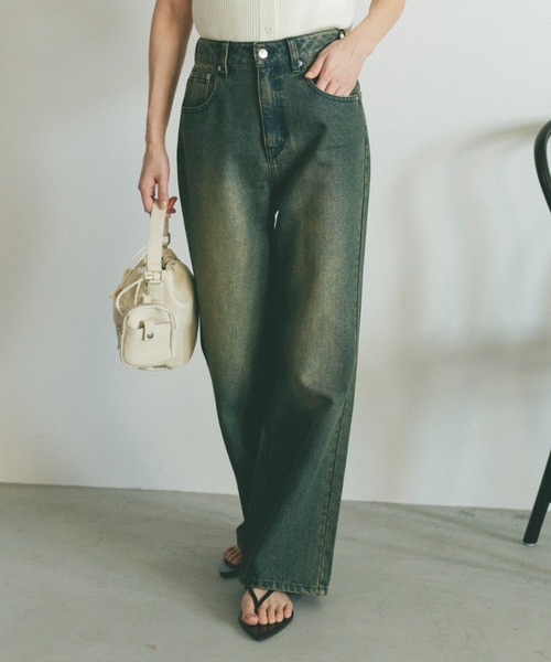 VANNIE U 「VANNIE U」 加工デニムパンツ L ブルー レディース : ZOZOTOWN Yahoo!店 - 通販 - Yahoo!ショッピング