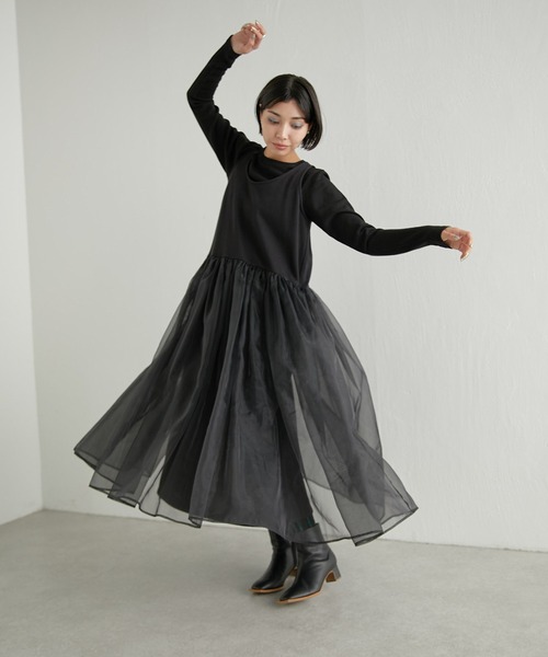 ear PAPILLONNER（イア パピヨネ） ワンピース チュールワンピース「SUM1 STYLE（スミ スタイル ...