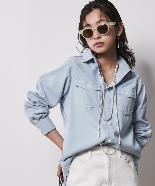 CHIC STYLE 「CHIC STYLE」 「SMILELAND」長袖シャツ 3L ブルー レディース : ZOZOTOWN Yahoo!店 - 通販 - Yahoo!ショッピング