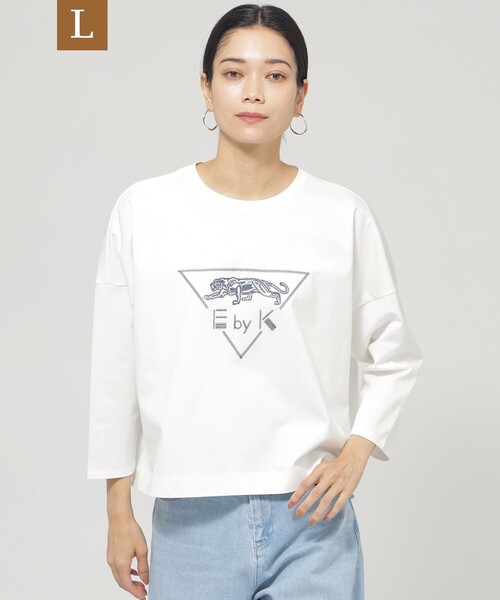 EVEX by KRIZIA tシャツ 「L」「ウォシャブル」イニシャルパンサープリントカットソー レディース : ZOZOTOWN Yahoo!店 - 通販 - Yahoo!ショッピング
