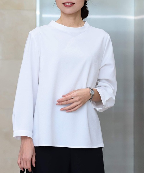 fleur by mint breeze 「fleur breeze」 7分袖ブラウス LL オフホワイト レディース : ZOZOTOWN Yahoo!店 - 通販 - Yahoo!ショッピング