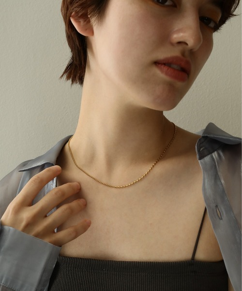 ORLEAN ネックレス 金属アレルギー対応 ミックスチェーンデザインネックレス サージカルステンレス レディース : ZOZOTOWN Yahoo!店 - 通販 - Yahoo!ショッピング