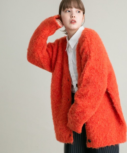 KBF 「KBF」 ニットカーディガン ONE オレンジ系その他 レディース : ZOZOTOWN Yahoo!店 - 通販 - Yahoo!ショッピング