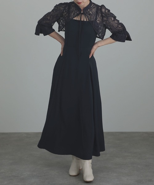 Yahoo!オークション - 「atlo」 「pour vous」コンビワンピース M ダー...