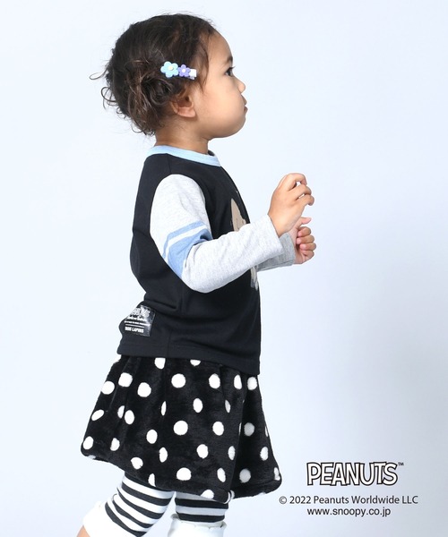 trois lapins kp tシャツ PEANUTS/スヌーピーコラボ 袖切替え長袖Tシャツ(90cm) キッズ 子供服 男の子 女の子 : ZOZOTOWN Yahoo!店 - 通販 ...