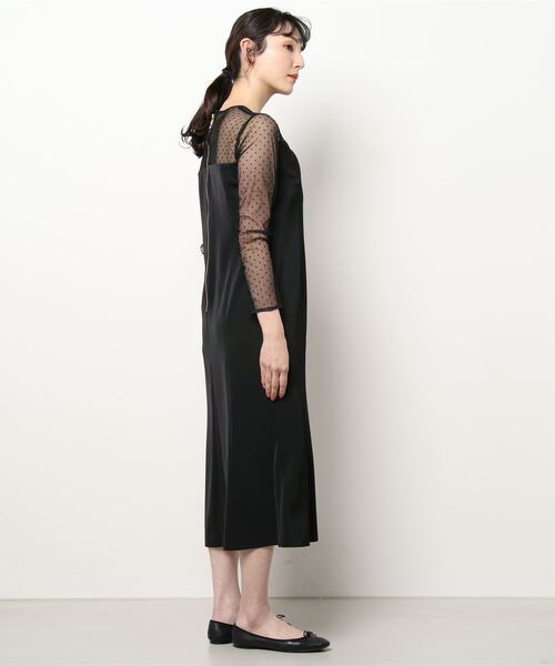 Yahoo!オークション - 「JENNE」 長袖ワンピース MEDIUM ブラック レデ...