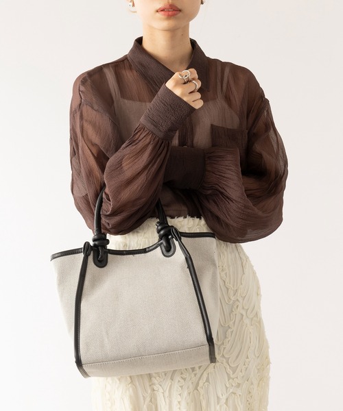 cache cache（カシュカシュ） トートバッグ 「cache cache」ノットハンドルエルガリートートバッグ レディース : ZOZOTOWN Yahoo!店 - 通販 - Yahoo ...