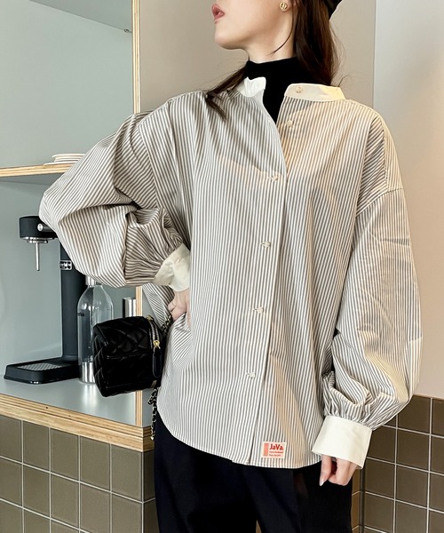 Java 「Java」 長袖ブラウス MEDIUM グレー系その他 レディース : ZOZOTOWN Yahoo!店 - 通販 - Yahoo!ショッピング