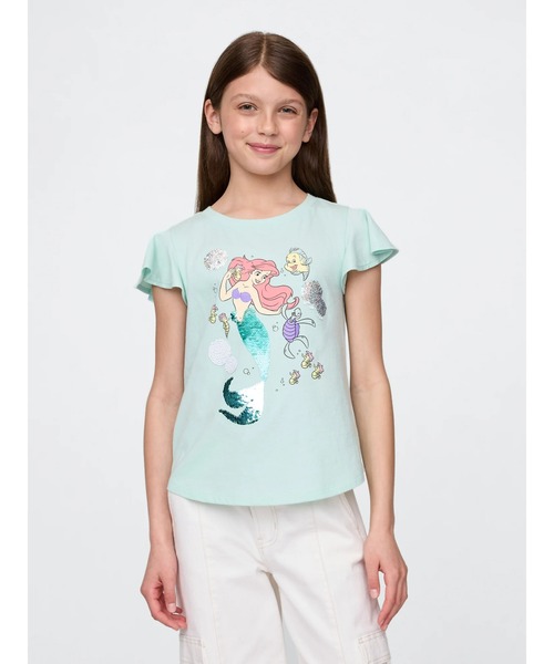 GAP tシャツ GapKids x ディズニー フラッタースリーブ グラフィックTシャツ リトルマーメイド キッズ 子供服 女の子 : ZOZOTOWN Yahoo!店 - 通販 ...