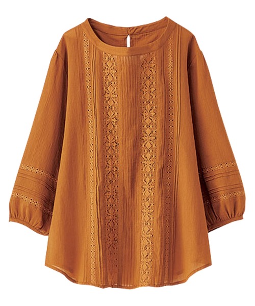 シャツ ブラウス ピンタック使いレース切替ブラウス :52535010:ZOZOTOWN Yahoo!店 - 通販 - Yahoo!ショッピング