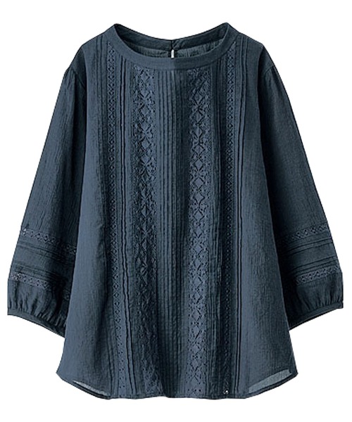 シャツ ブラウス ピンタック使いレース切替ブラウス : 52535010 : ZOZOTOWN Yahoo!店 - 通販 - Yahoo!ショッピング