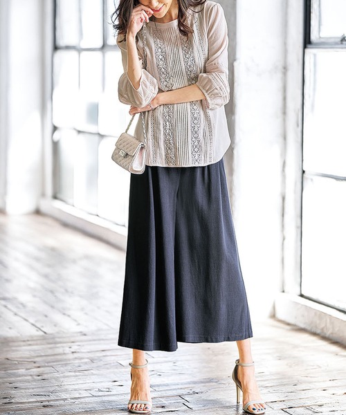 シャツ ブラウス ピンタック使いレース切替ブラウス : 52535010 : ZOZOTOWN Yahoo!店 - 通販 - Yahoo!ショッピング