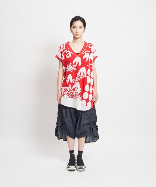 Yahoo!オークション - 「gomme」 ノースリーブトップス MEDIUM レッド ...