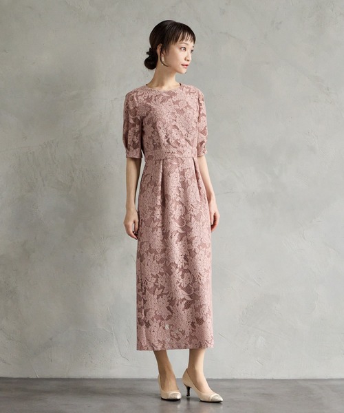 Yahoo!オークション - 「AIMER」 半袖ワンピース MEDIUM ピンク レディ...