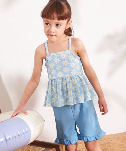 pairmanon（ペアマノン） 水着 キャミソール フリルショートパンツ セパレート水着 キッズ 子供 女の子 : ZOZOTOWN Yahoo!店 - 通販 - Yahoo!ショッピング