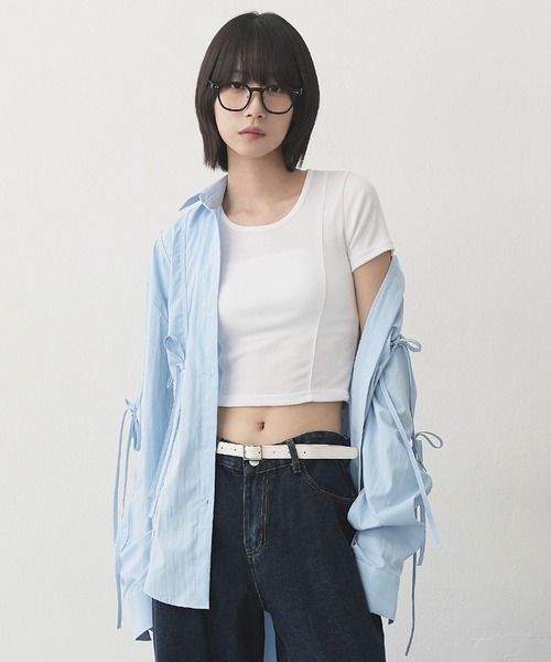 UNE MANSION 「UNE MANSION」 長袖シャツ FREE スカイブルー レディース : ZOZOTOWN Yahoo!店 - 通販 - Yahoo!ショッピング
