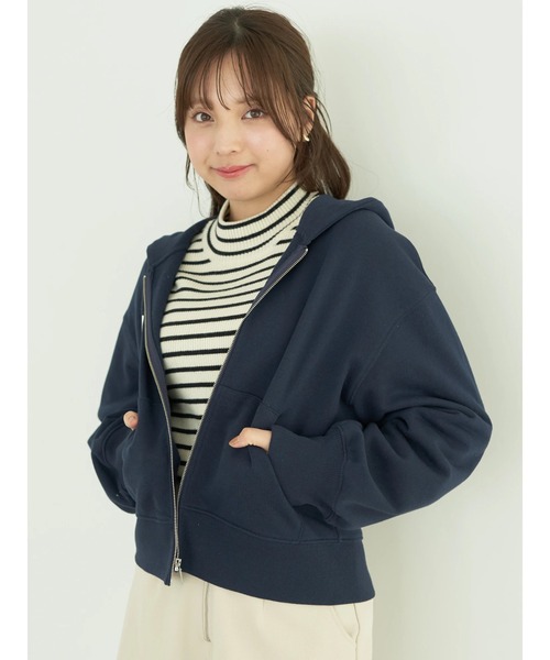 earth music&ecology（アース ミュージック＆エコロジー） カーディガン 裏毛ZIPパーカー レディース : ZOZOTOWN ...