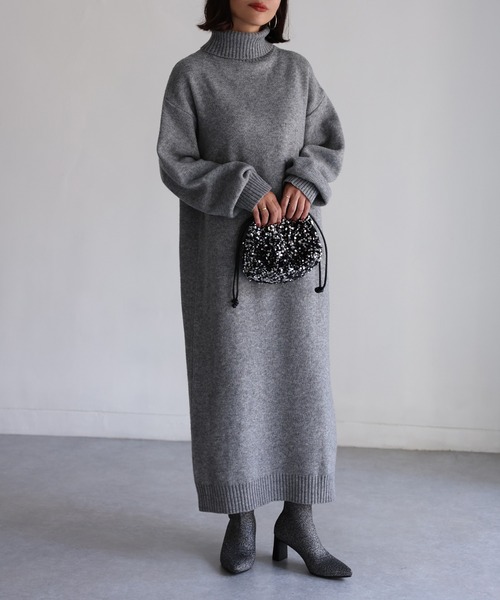 Riberry（リベリー） ニットワンピース FREE チャコールグレー レディース : ZOZOTOWN Yahoo!店 - 通販 ...