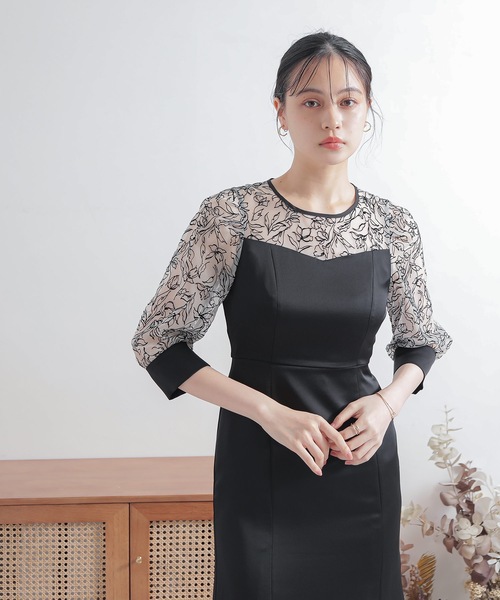 niana 「niana」 「replete」7分袖ワンピース 9号 オフホワイト レディース : ZOZOTOWN Yahoo!店 - 通販 - Yahoo!ショッピング