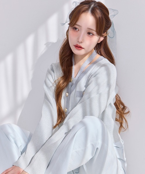 one after another NICE CLAUP 「one CLAUP」 ニットカーディガン FREE サックスブルー レディース : ZOZOTOWN Yahoo!店 - 通販 ...