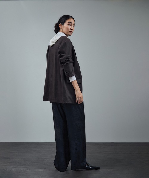 SALON adam et rope'（サロン アダム エ ロペ） パンツ サテンワイド