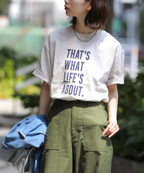 JOURNAL STANDARD relume tシャツ Tシャツ LIFE'S ABOUTプリントTEE レディース : ZOZOTOWN ...