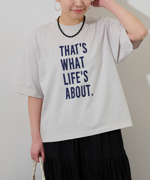 JOURNAL STANDARD relume tシャツ Tシャツ LIFE'S ABOUTプリントTEE レディース : ZOZOTOWN ...