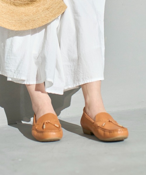 ing（イング） デッキシューズ モカシン リボンモチーフモカシューズ