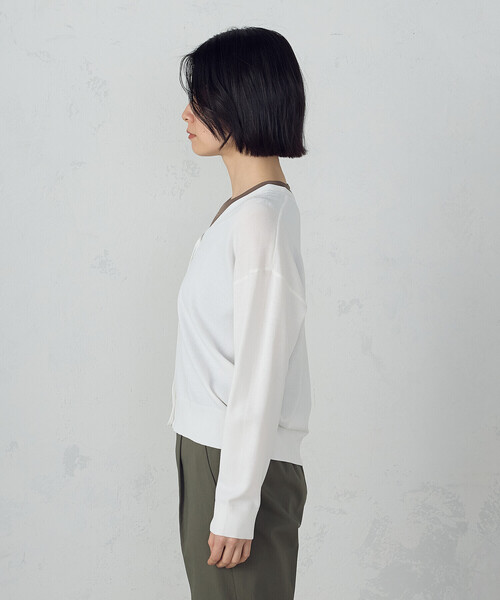 COMME CA ISM カーディガン 「ウォッシャブル・UVカット」ベーシック サマーニットカーディガン レディース : ZOZOTOWN ...