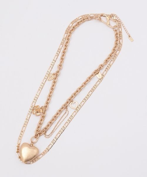 JEANASIS ネックレス チャームハート2レンネックレス/414141 レディース : ZOZOTOWN Yahoo!店 - 通販 ...