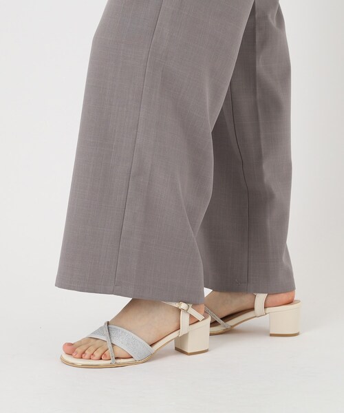 ESPERANZA サンダル ラメ×ラインストーンスクエアトゥサンダル レディース : ZOZOTOWN Yahoo!店 - 通販 - Yahoo!ショッピング