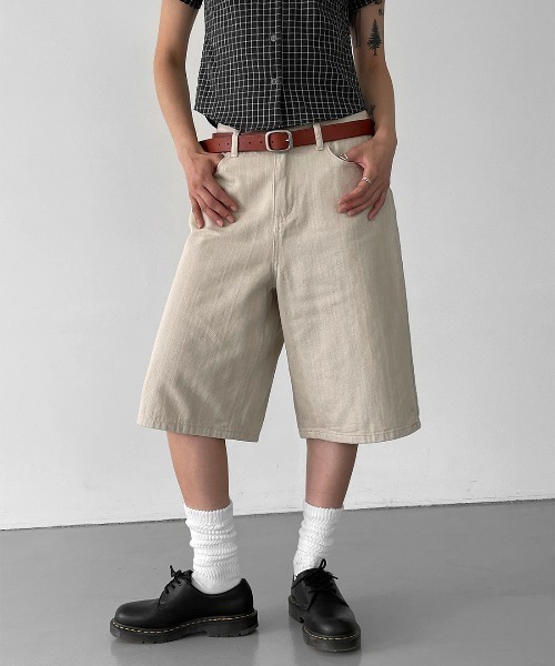 BLACKUP 「BLACKUP」 ハーフパンツ MEDIUM ベージュ レディース : ZOZOTOWN Yahoo!店 - 通販 - Yahoo!ショッピング