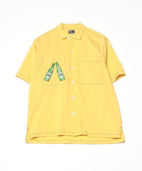 go slow caravan 「go caravan」 ワンポイント半袖シャツ 1 イエロー メンズ : ZOZOTOWN Yahoo!店 - 通販 - Yahoo!ショッピング