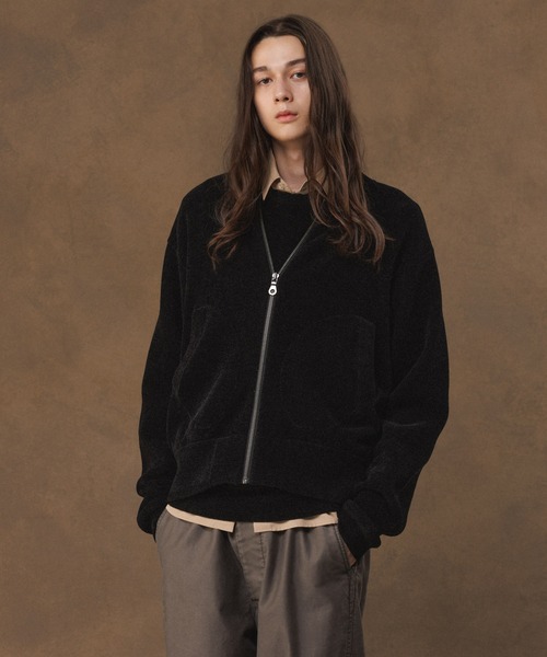 ADAM ET ROPE'（アダムエロペ） セーター ニット モールヤーン クルー