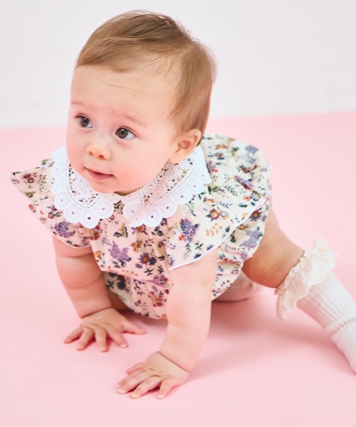 pairmanon（ペアマノン） ベビー服 ロンパース 「ベビー」レース襟ロンパース : ZOZOTOWN Yahoo!店 - 通販 - Yahoo!ショッピング