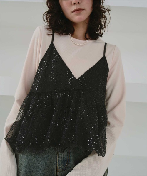 titivate 「titivate」 キャミソールブラウス L ブラック レディース : ZOZOTOWN Yahoo!店 - 通販 - Yahoo!ショッピング