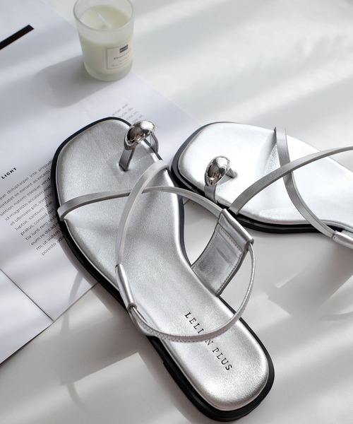 AmiAmi サンダル トゥリングメタルパーツサンダル サムリング レディース : ZOZOTOWN Yahoo!店 - 通販 - Yahoo!ショッピング