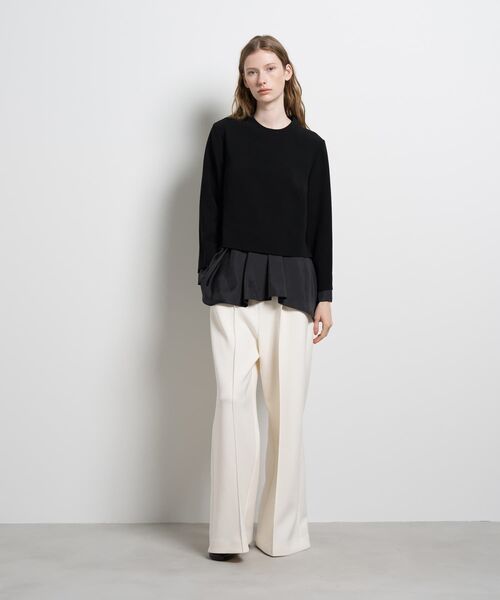 LANVIN en Bleu ブラウス シャツ トリアセテートコンビブラウス