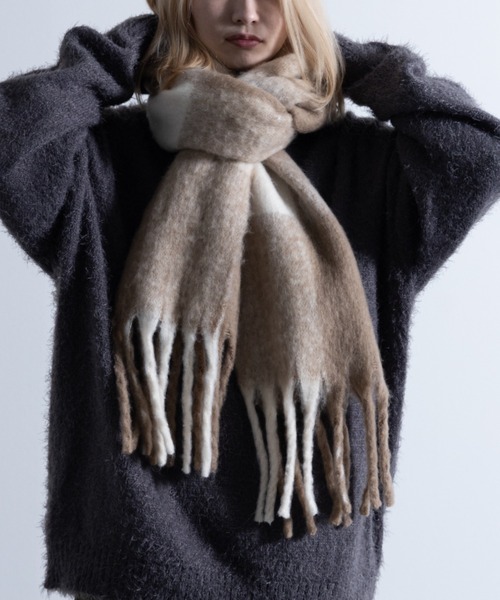 NYLAUS 「NYLAUS」 マフラー FREE ベージュ メンズ : ZOZOTOWN Yahoo!店 - 通販 - Yahoo!ショッピング