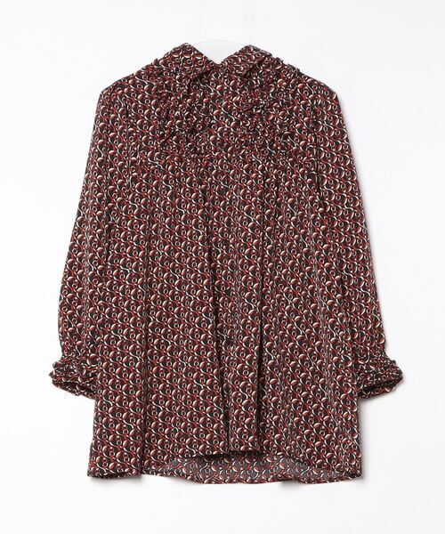 sandy（サンディー） チュニック 「sandy」プリントレギュラーカラーフリルチュニック : ZOZOTOWN Yahoo!店 - 通販 - Yahoo!ショッピング