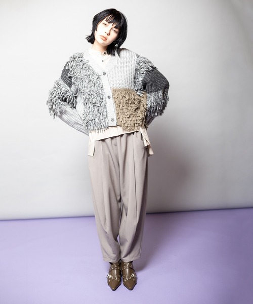 OSMOSIS（オズモーシス） カーディガン 2WAY切替ニットカーディガン