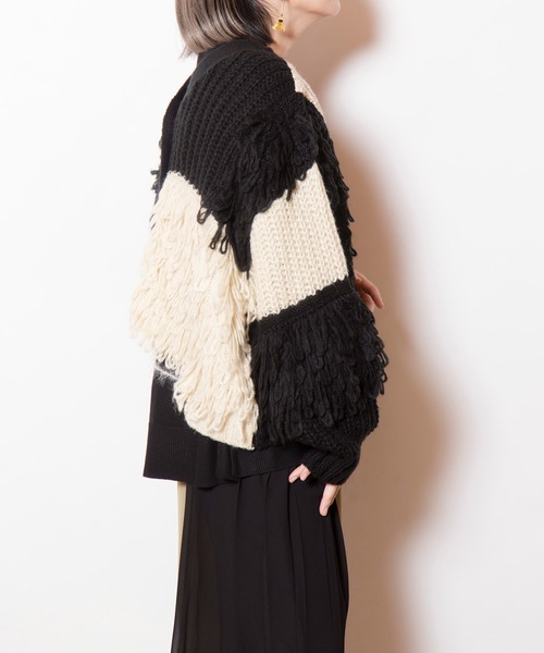 OSMOSIS（オズモーシス） カーディガン 2WAY切替ニットカーディガン