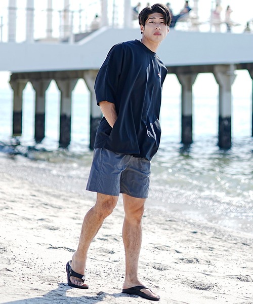 ラッシュガード メンズ 「ムラサキスポーツ限定」FILA/フィラ 半袖ラッシュガード オーバーサーズ ポケット付き 水陸両用 UVケア ...