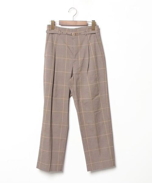 BEAMS HEART 「BEAMS HEART」 チェック柄パンツ M ブラウン レディース : ZOZOTOWN Yahoo!店 - 通販 - Yahoo!ショッピング