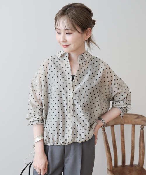 AMERICAN HOLIC 「AMERICAN HOLIC」 長袖シャツ L ピンクベージュ レディース : ZOZOTOWN Yahoo!店 - 通販 - Yahoo!ショッピング