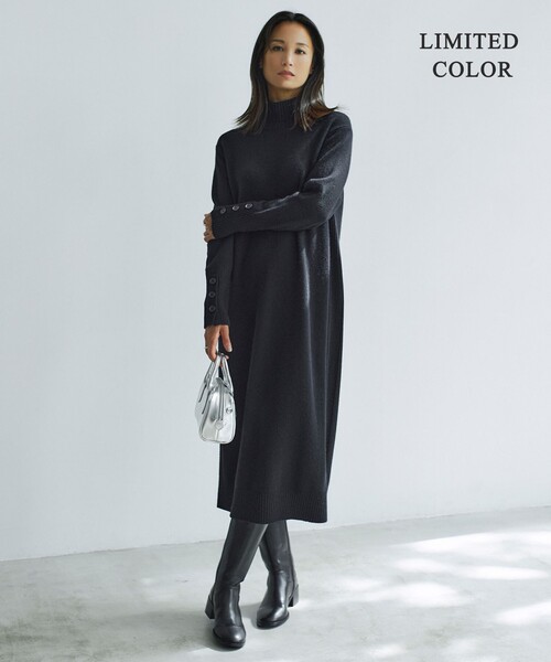 Yahoo!オークション - 「ICB」 ニットワンピース SMALL ネイビー レデ...