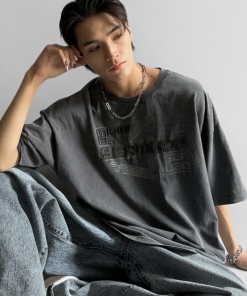 Java tシャツ 「JaVaジャバ コラボ」 綿100％大人のヴィンテージ。前後2wayピグメントロゴ半袖T（ビッグシルエット） メンズ レディース : ZOZOTOWN Yahoo!店 ...