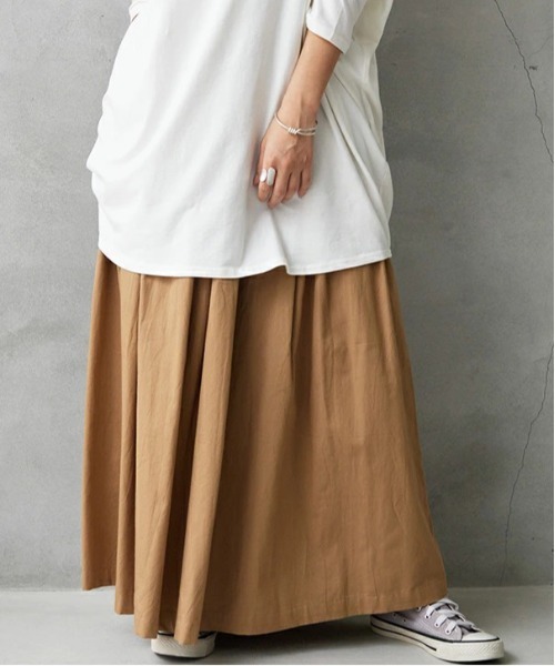 スカート ツイルタックロングスカート レディース : 83111034 : ZOZOTOWN Yahoo!店 - 通販 - Yahoo!ショッピング