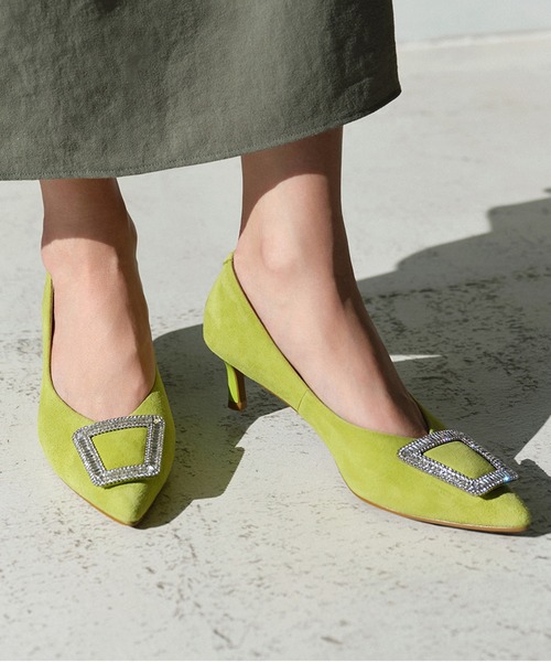 NICAL パンプス 「本革」「NICAL」スクエアバックルビジューパンプス/44110 : ZOZOTOWN Yahoo!店 - 通販 - Yahoo!ショッピング